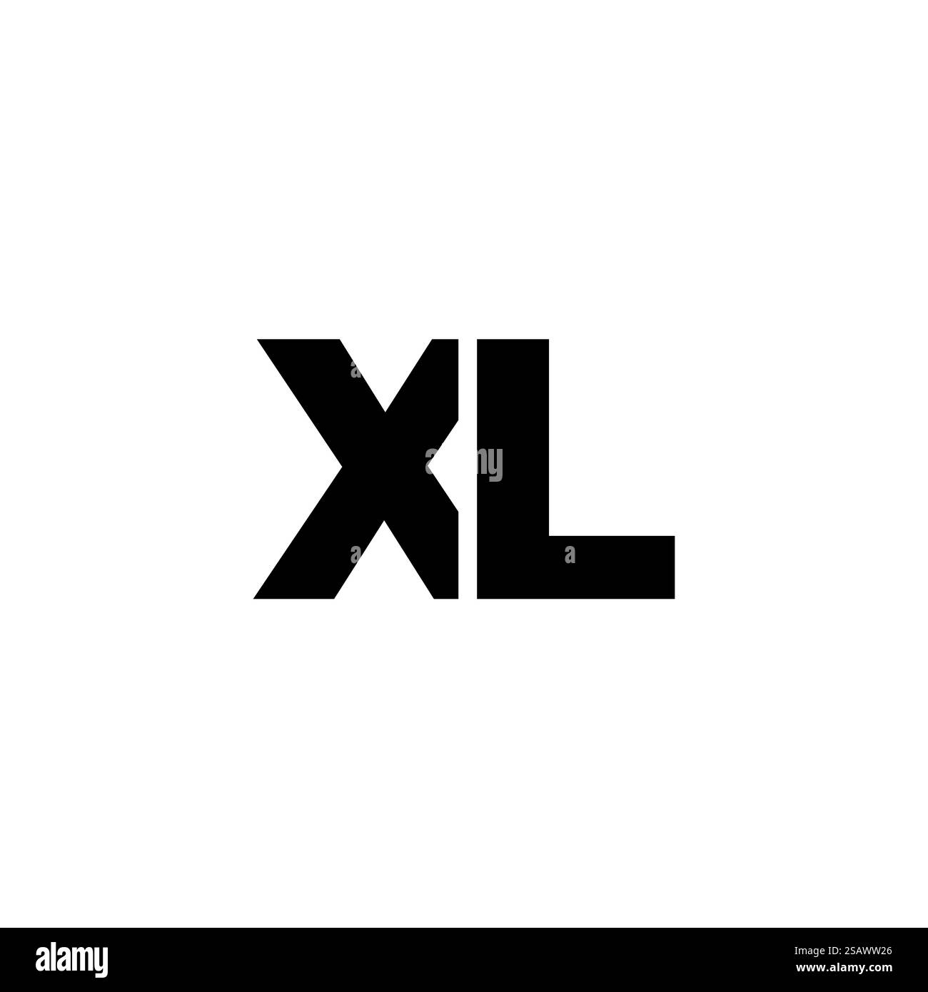 Trendy letter X and L, XL logo design template. Minimal monogram ...