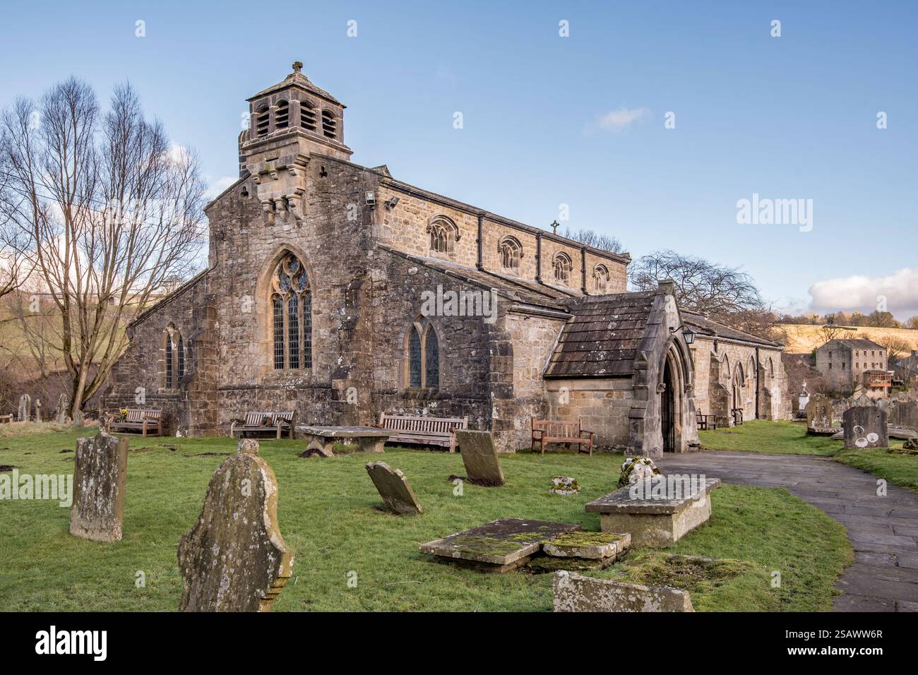 St Michael & All Angels, Linton, Yorkshire Dales Stock Photo - Alamy