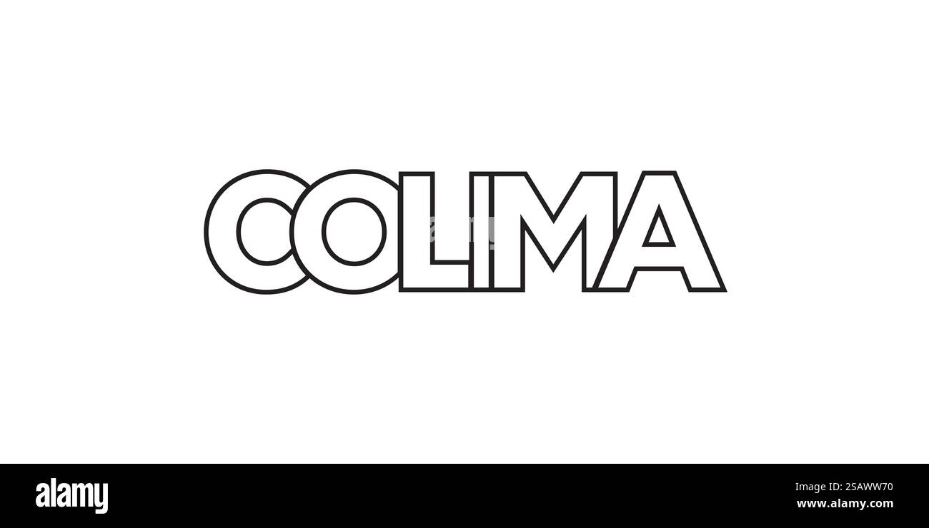 Colima in the Mexico emblem for print and web. Design features ...