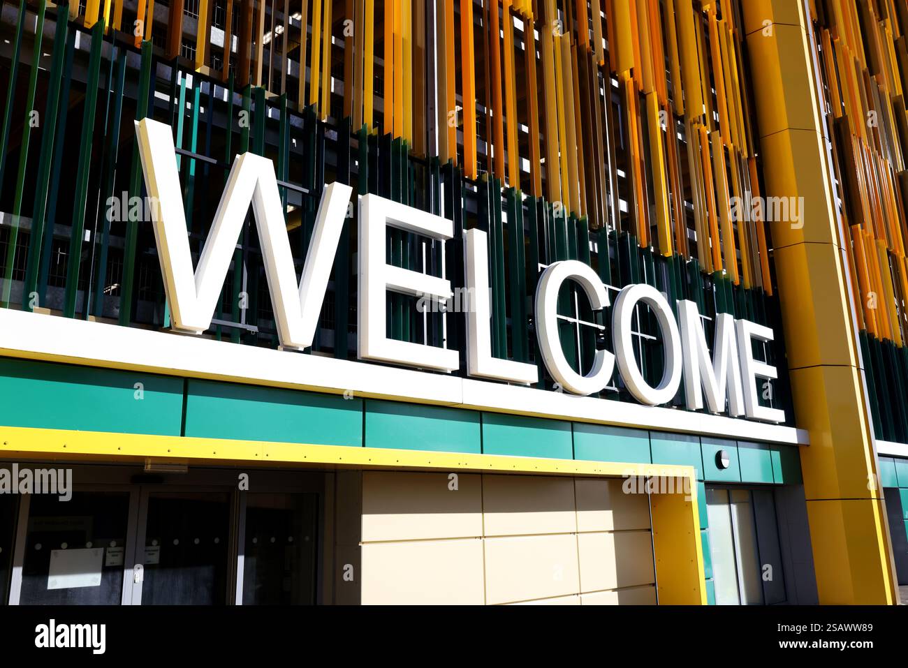 General views of Watford General Hospital Car Park with its brilliant ...