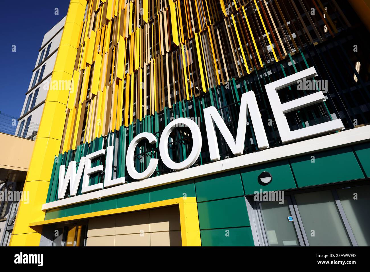 General views of Watford General Hospital Car Park with its brilliant ...