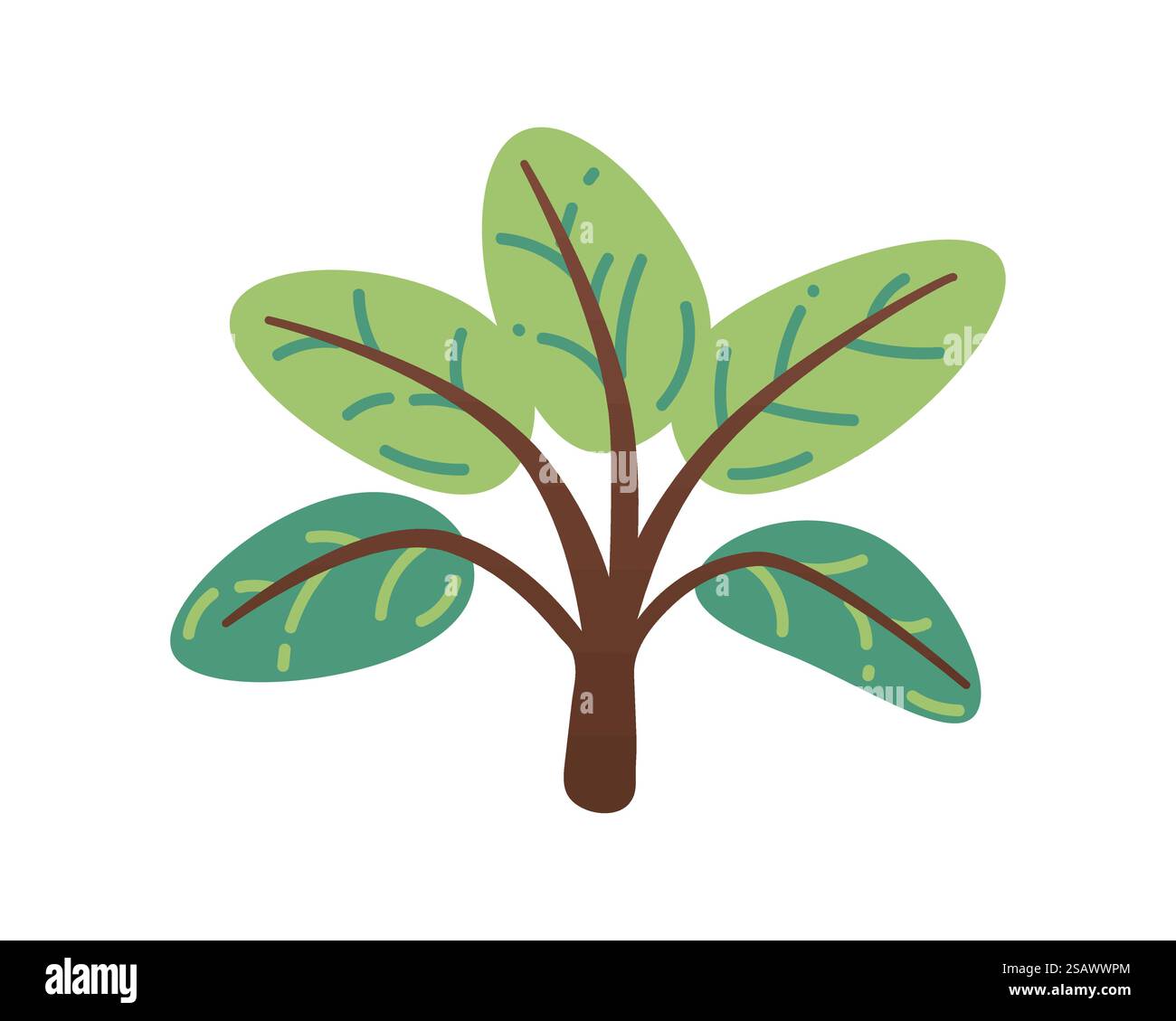 Sprout with leaf vector icon. Plant symbol of nature and environment ...