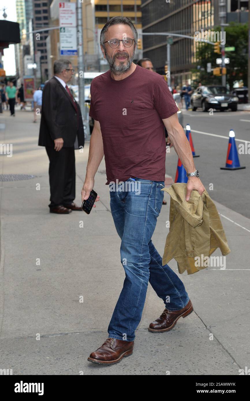Marc Maron arriving to tape an appearance on 'The Late Show with ...