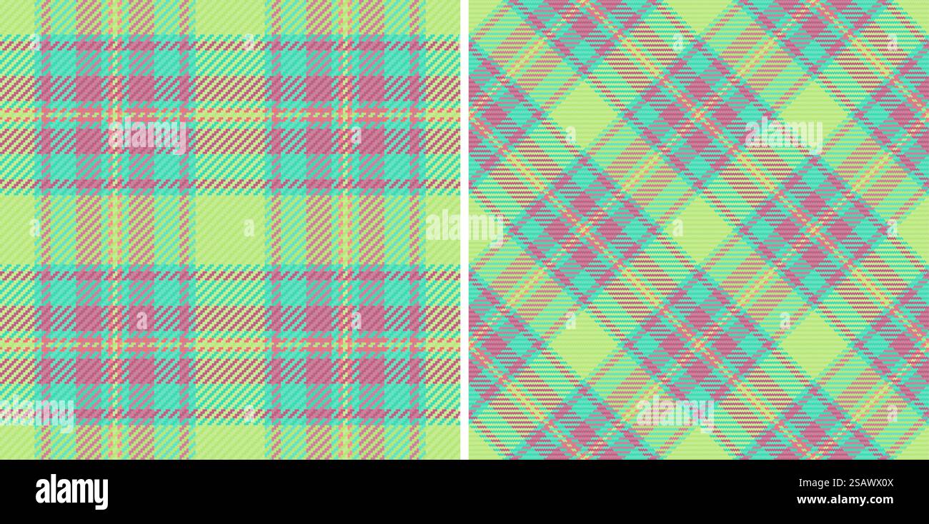 Fabric tartan background of plaid seamless check with a vector pattern ...