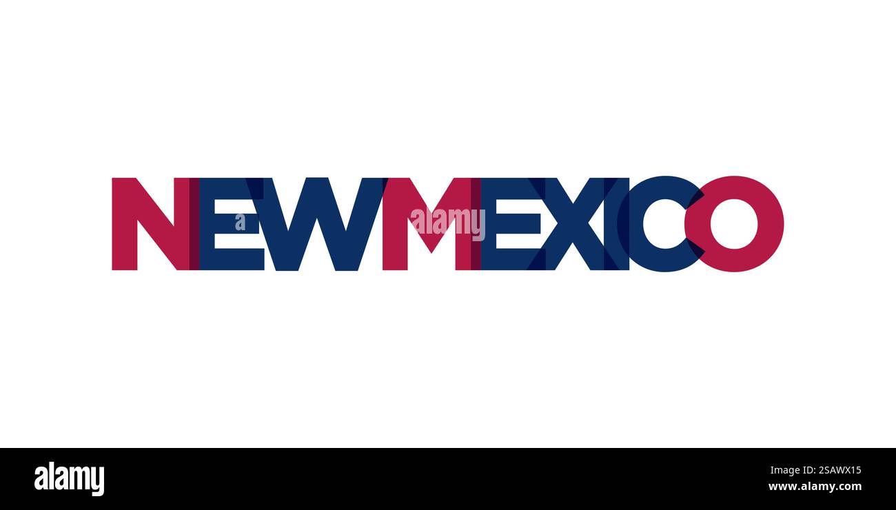 New Mexico, USA typography slogan design. America logo with graphic ...