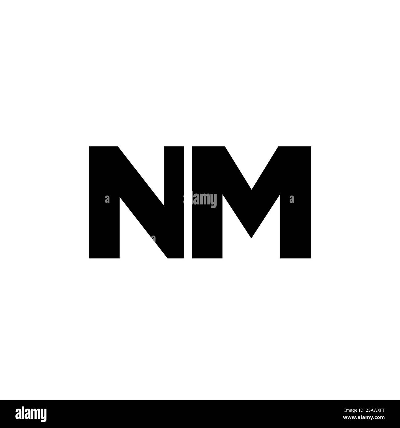 Nm letter Stock Vector Images - Alamy