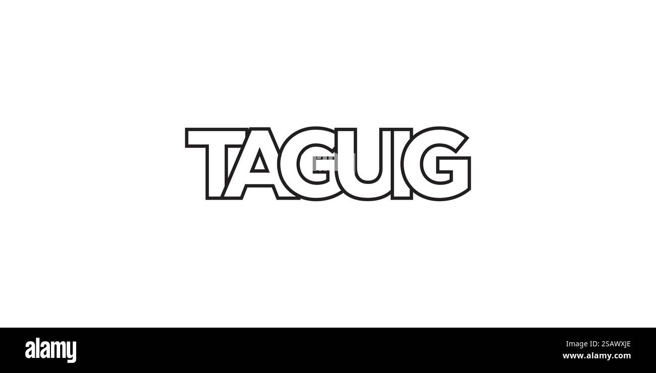 Taguig in the Philippines emblem for print and web. Design features ...