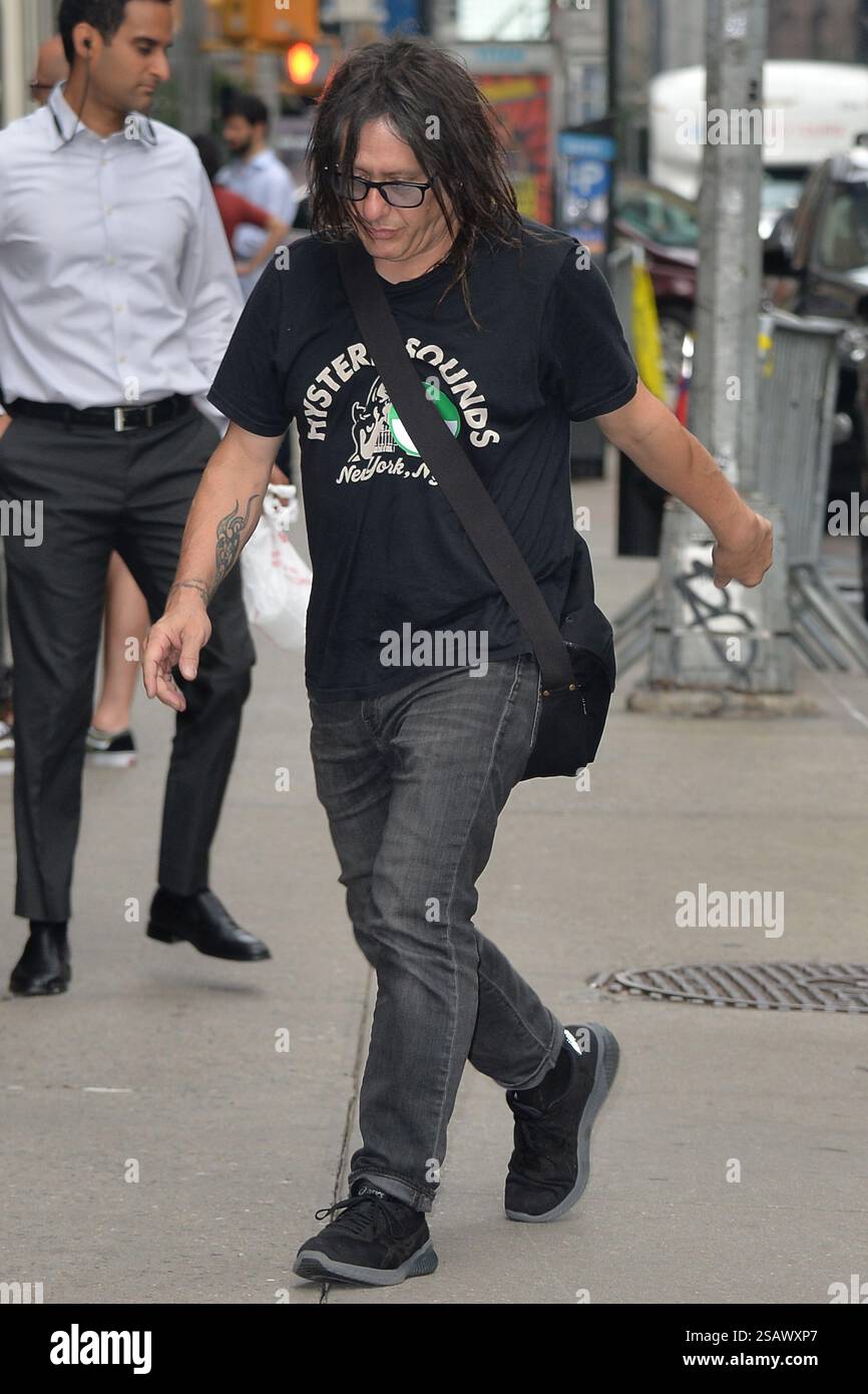 Robby Takac arriving to tape an appearance on 'The Late Show with ...