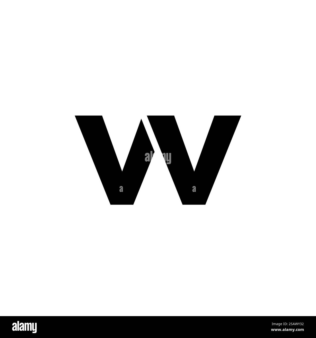 Vv minimal logo design hi-res stock photography and images - Alamy
