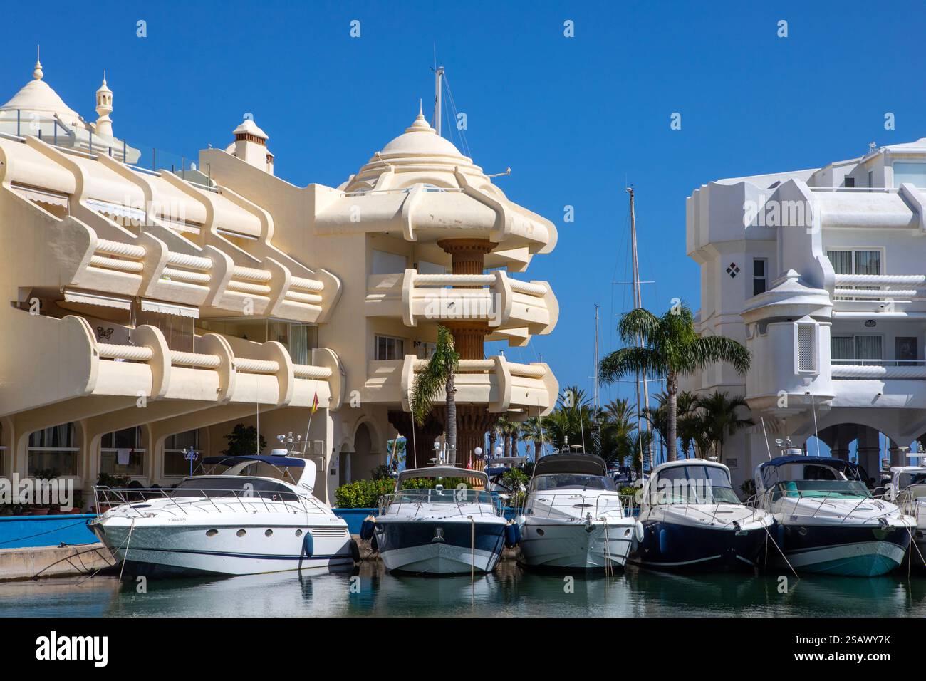 Benalmadena, Spain - April 23rd 2024: A view of Puerto Marina in ...