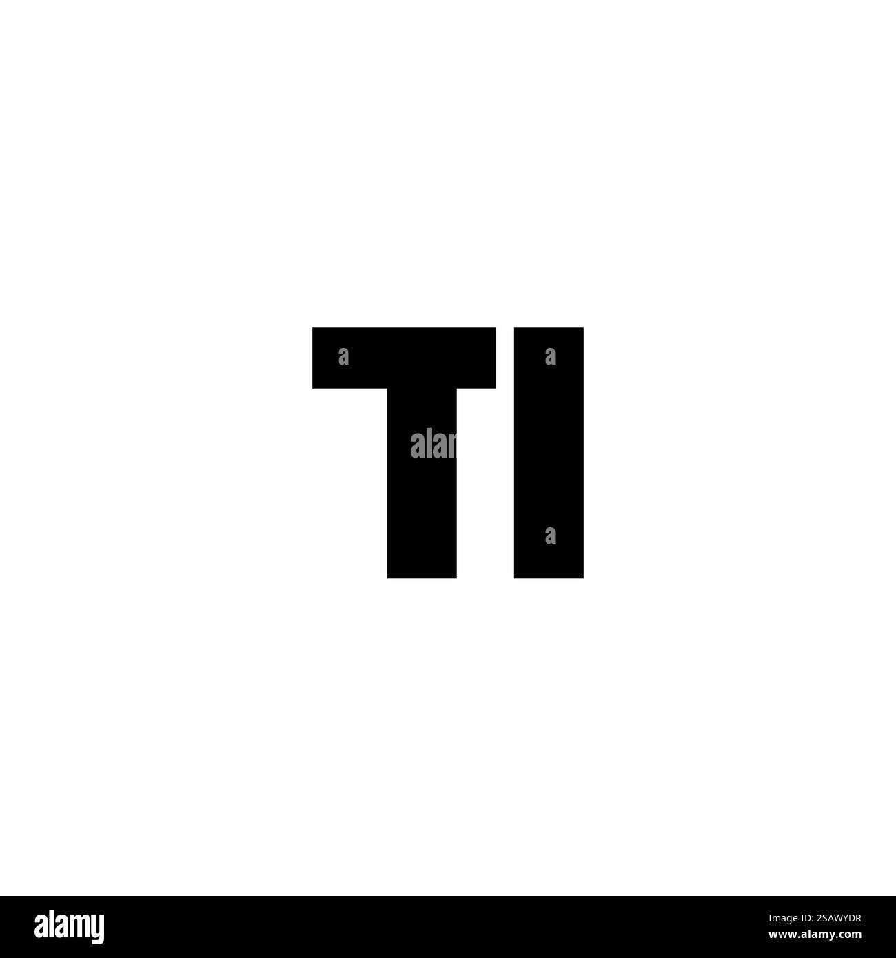 Trendy letter T and I, TI logo design template. Minimal monogram initial based logotype for ...