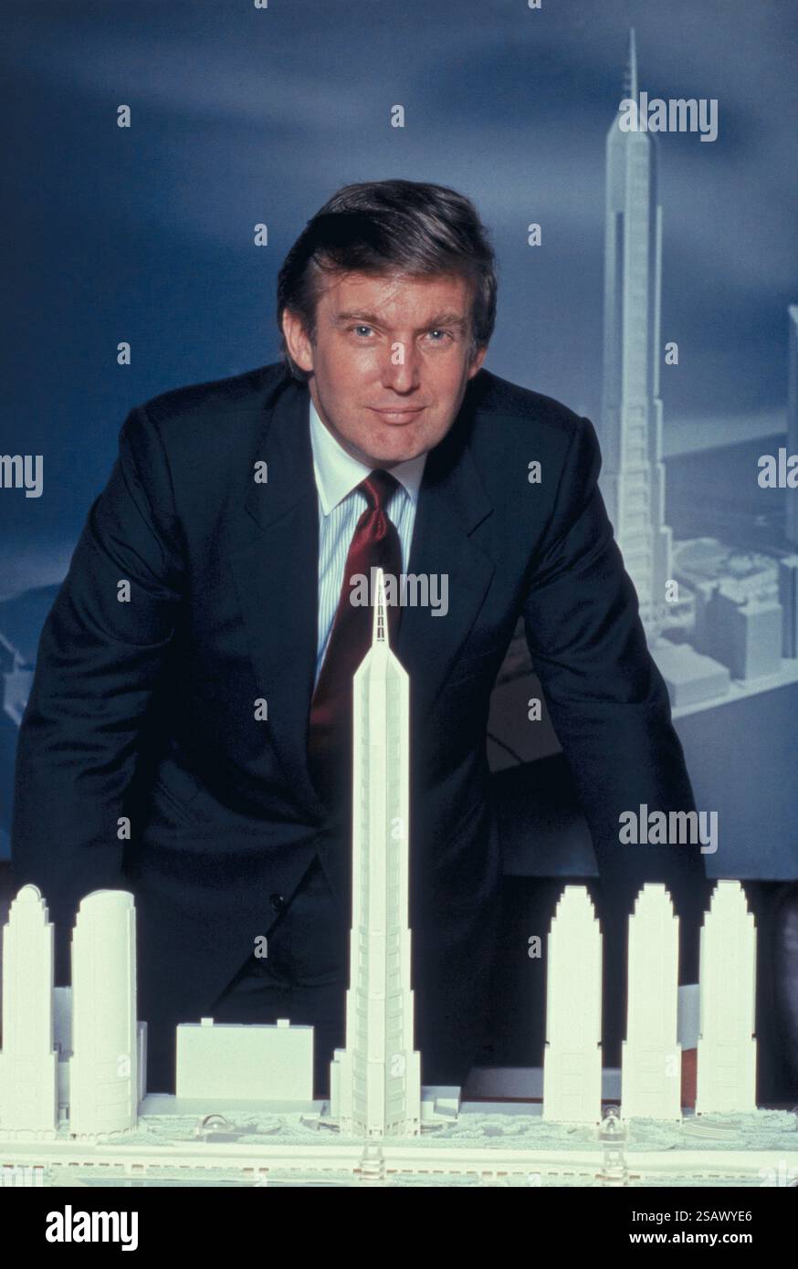 Donald Trump architectural model, skyscrapers by Bernard Gotfryd (1924 ...