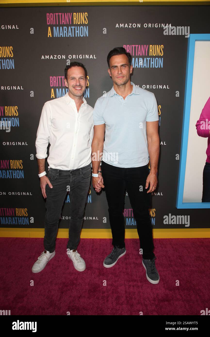 Jason Landau and Cheyenne Jackson at the 'Brittany Runs A Marathon ...
