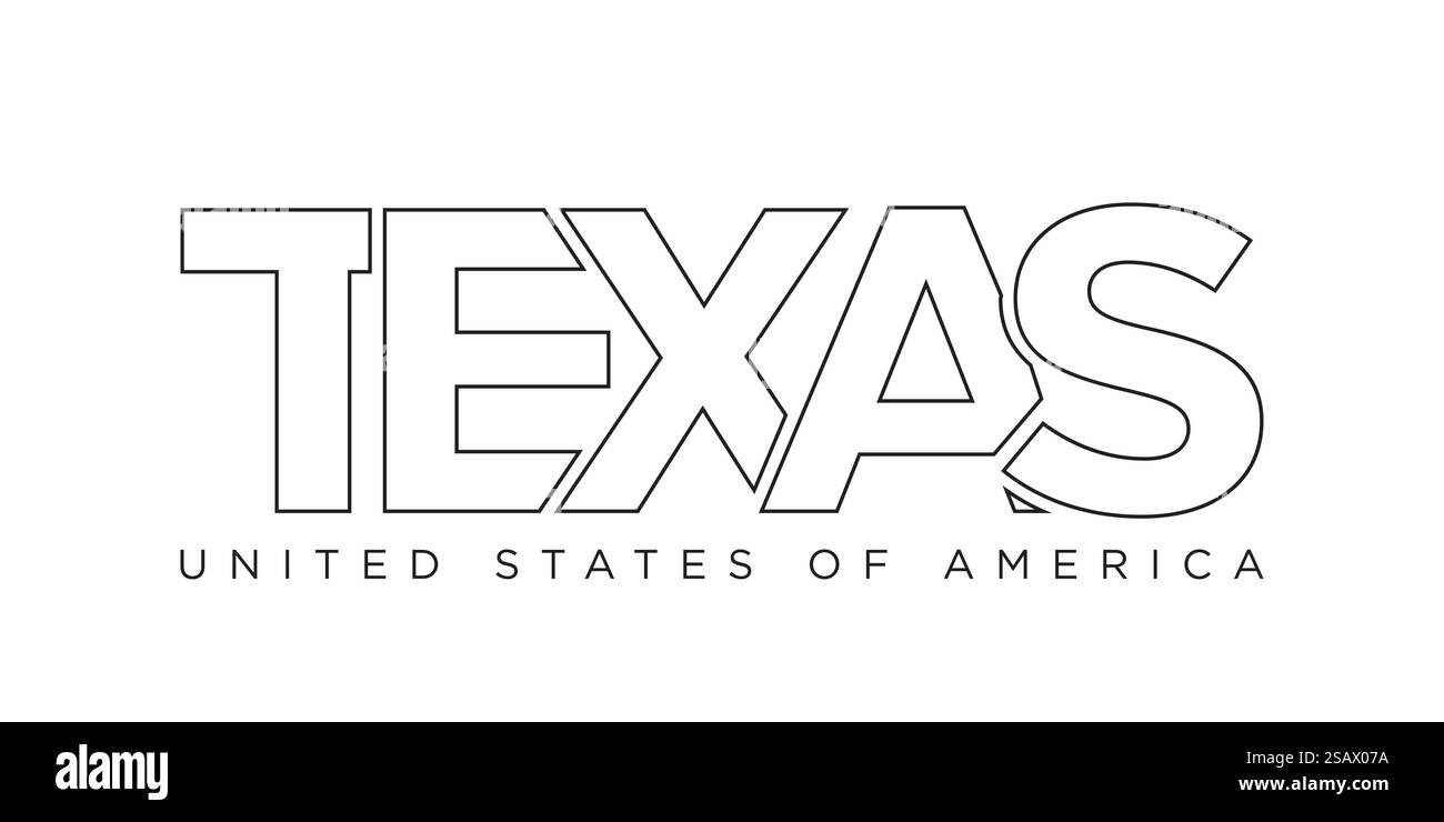 Texas, USA typography slogan design. America logo with graphic city ...
