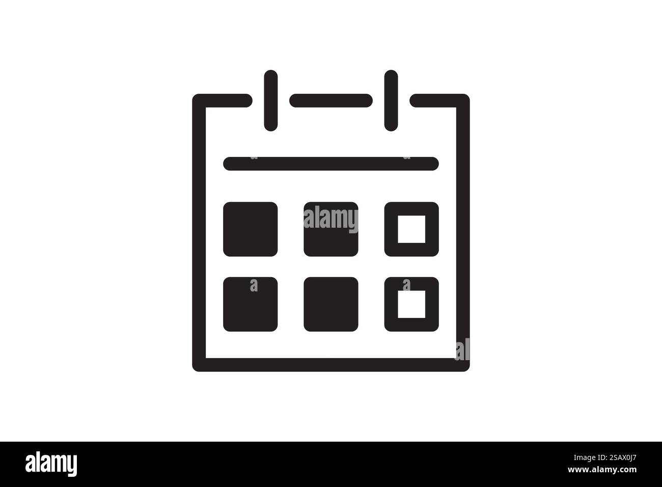 Calendar icon, business reminder symbol. Month and day plan ...