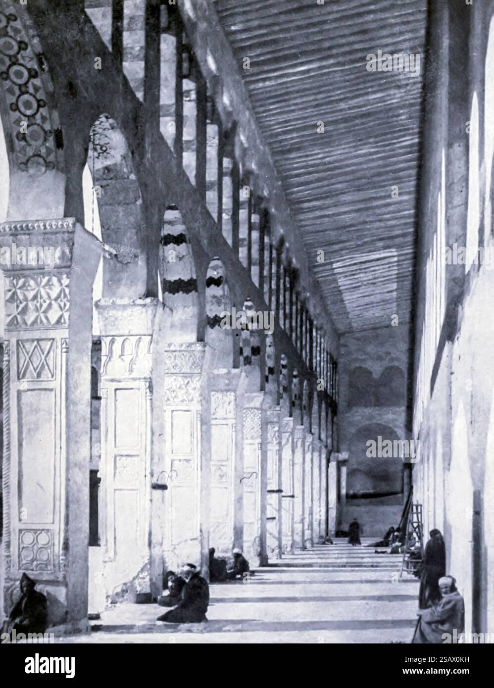 Within the Colonnade of the Omayyade Mosque, Damascus Umayyad Mosque ...