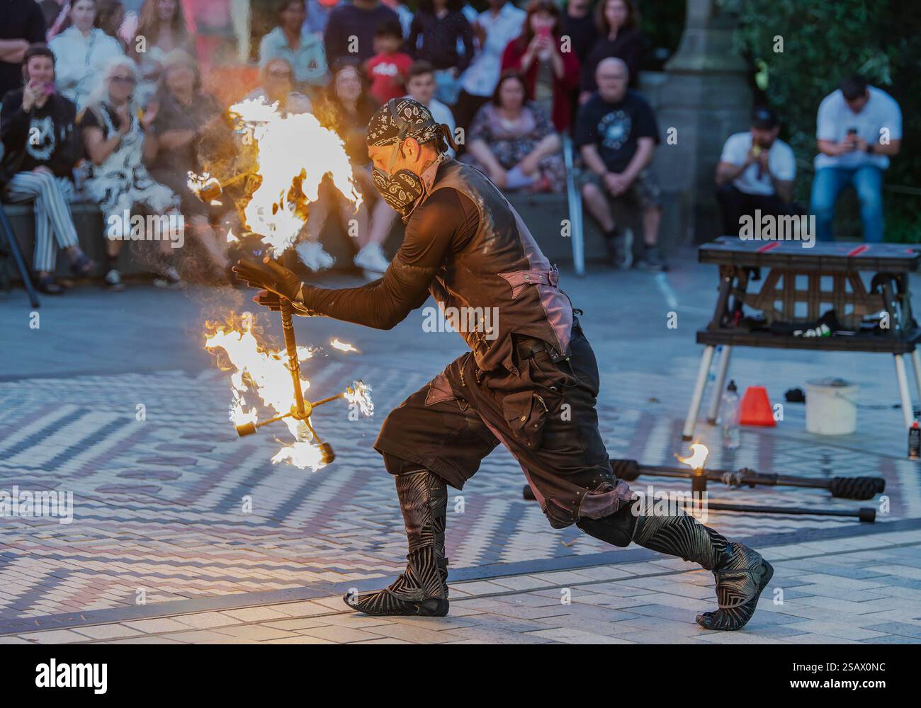 January 31, 2025, Christchurch, New Zealand: The Fire Ninja (aka CHRIS ...