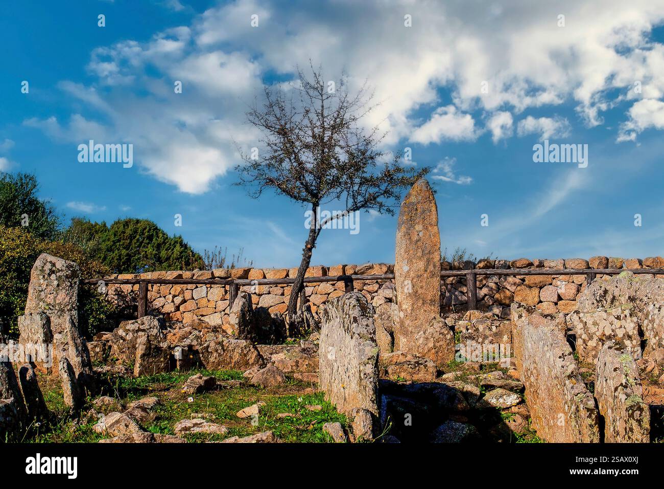 Italy Sardinia Arzachena (OT) The Neolithic necropolis of Li Muri dates ...