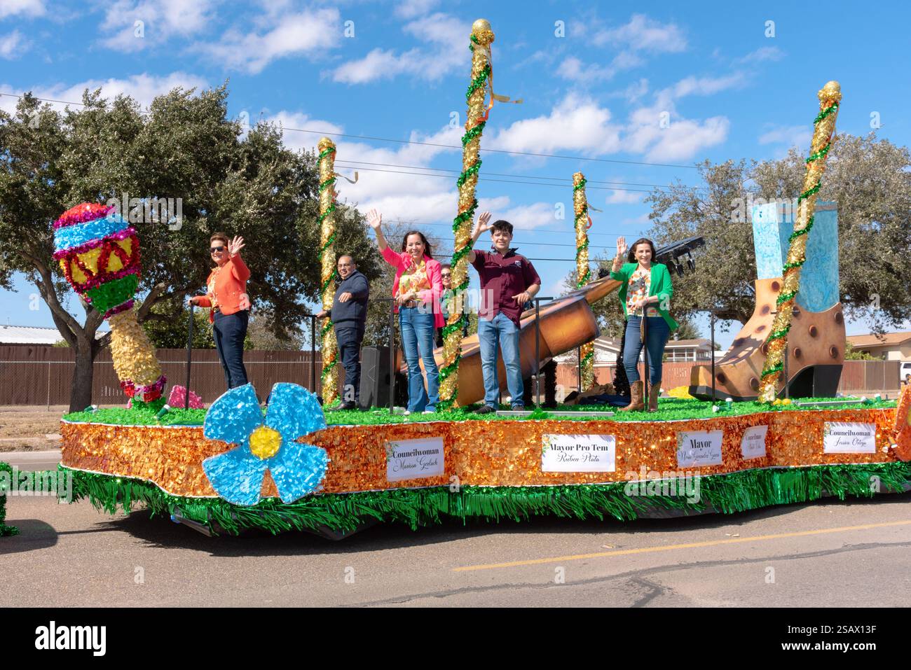 The City of Mission Mayor Norie Gonzalez Garza and her council on a ...