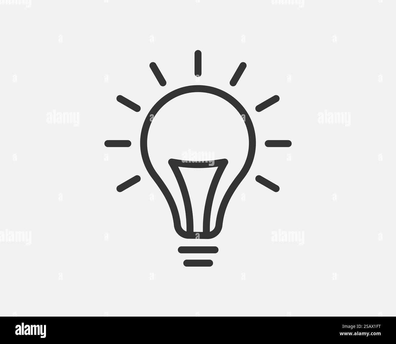 Light dimmer icon line flat trendy design. Electricity lamp saving ...