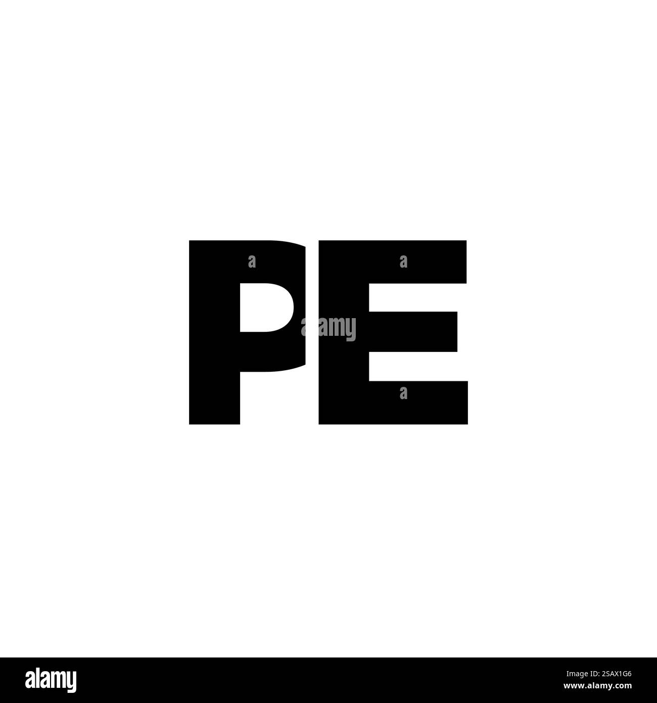 Pe letter logo design Cut Out Stock Images & Pictures - Alamy
