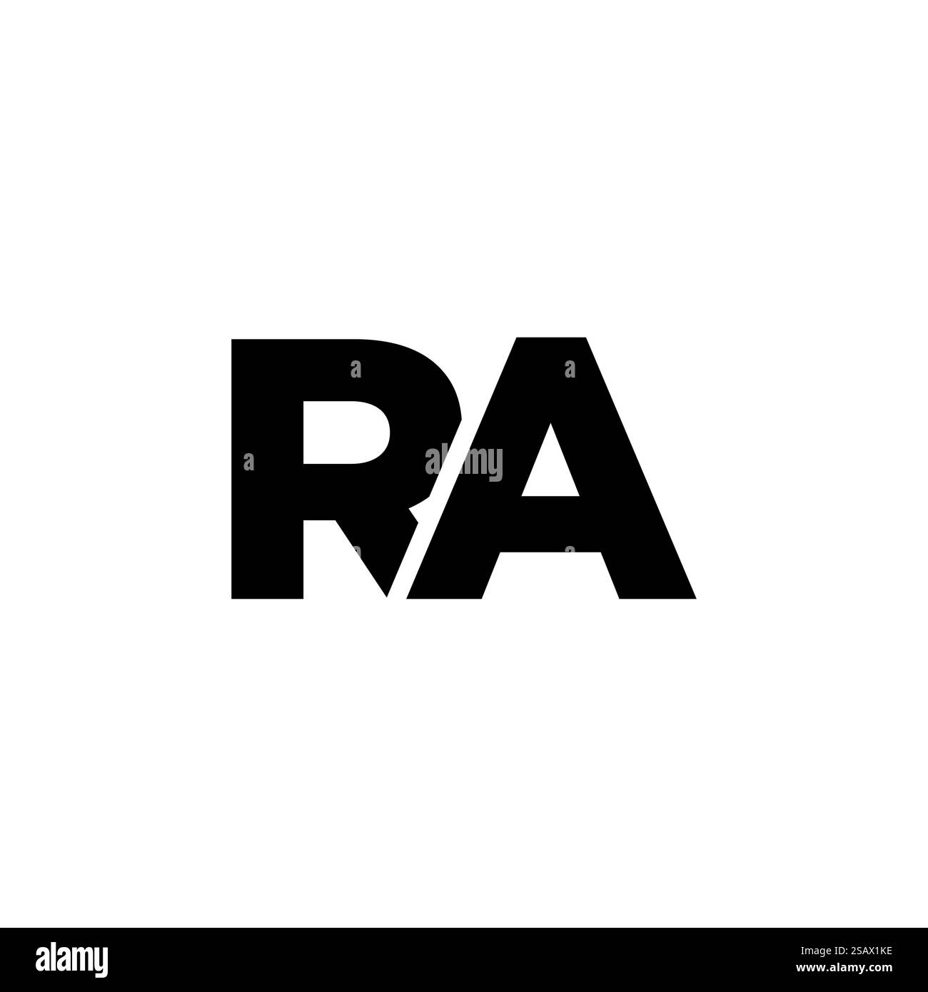 Trendy letter R and A, RA logo design template. Minimal monogram ...