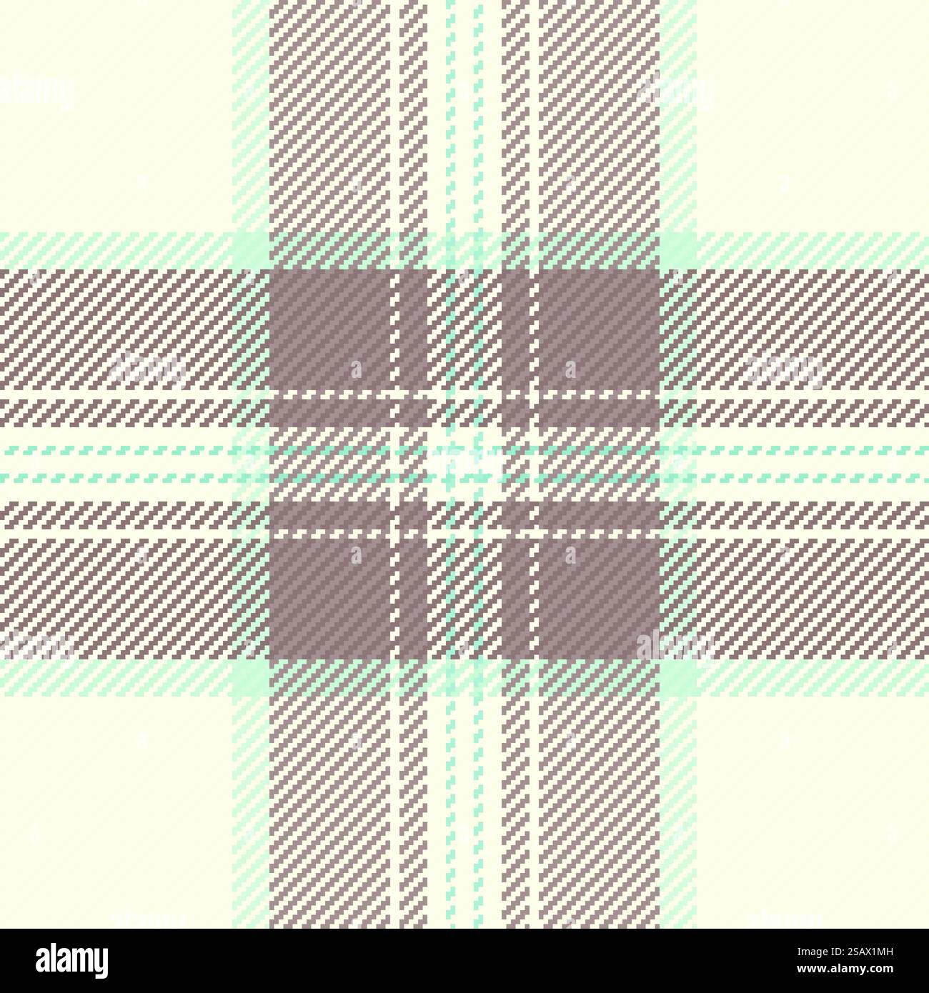 Screen seamless fabric background, designer check textile vector. Throw ...