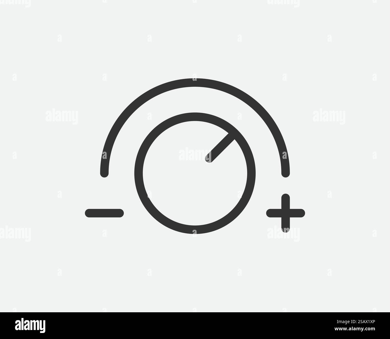 Light dimmer icon line flat trendy design. Electricity lamp saving ...