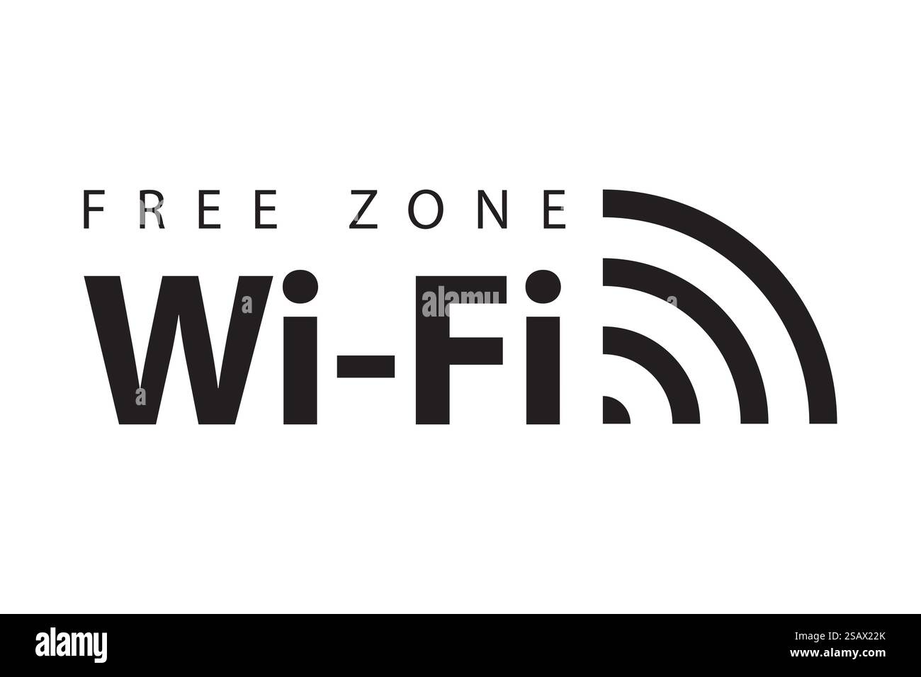 Wifi free zone symbol. Wireless signal sign. Mobile internet vector ...
