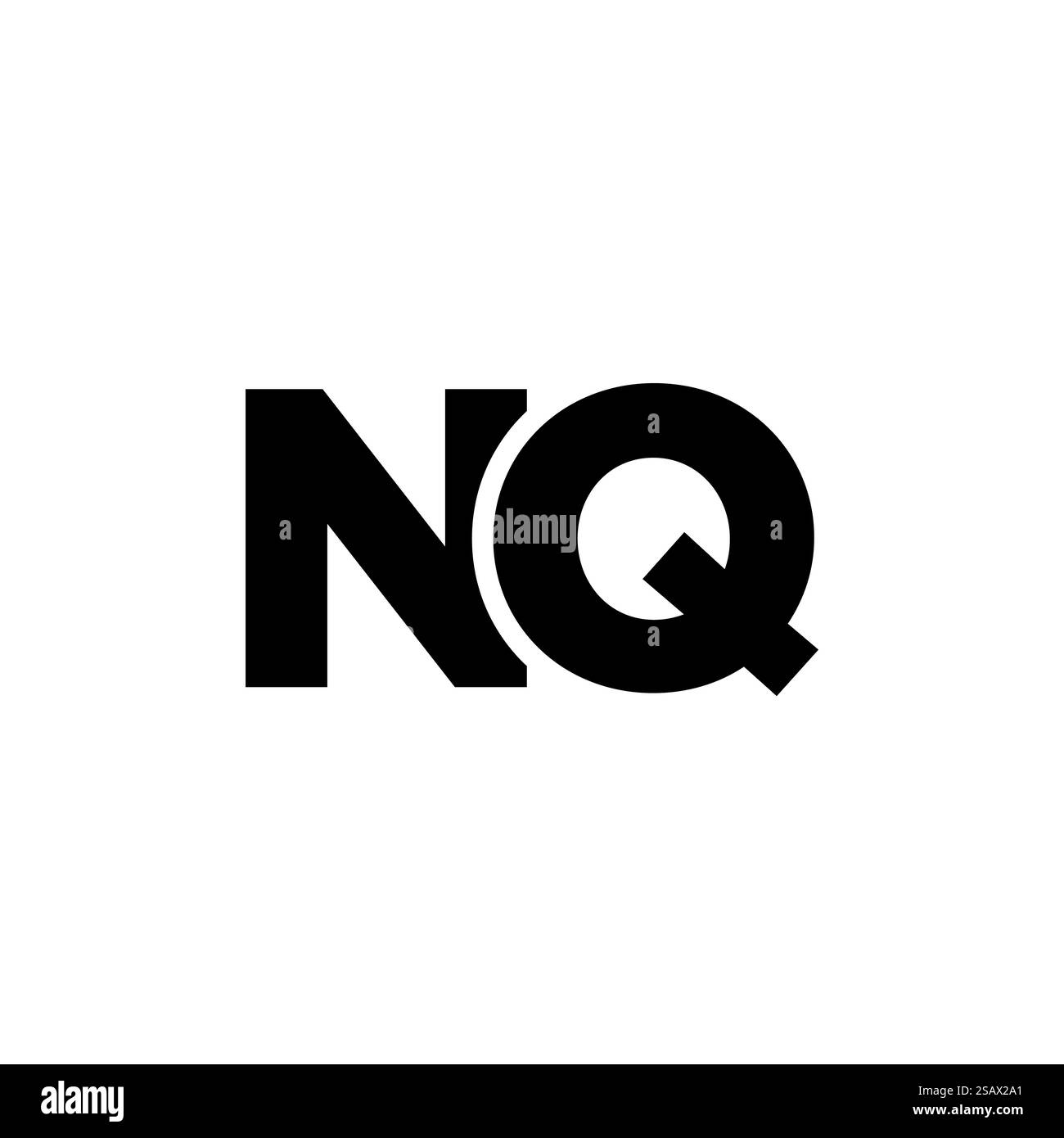 Trendy letter N and Q, NQ logo design template. Minimal monogram ...