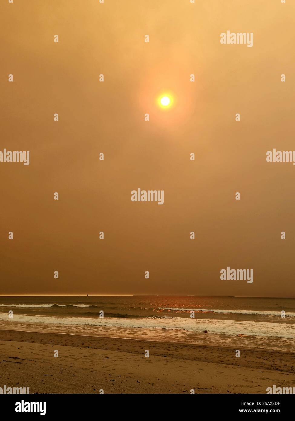 Dark sea waves under orange hi-res stock photography and images - Alamy