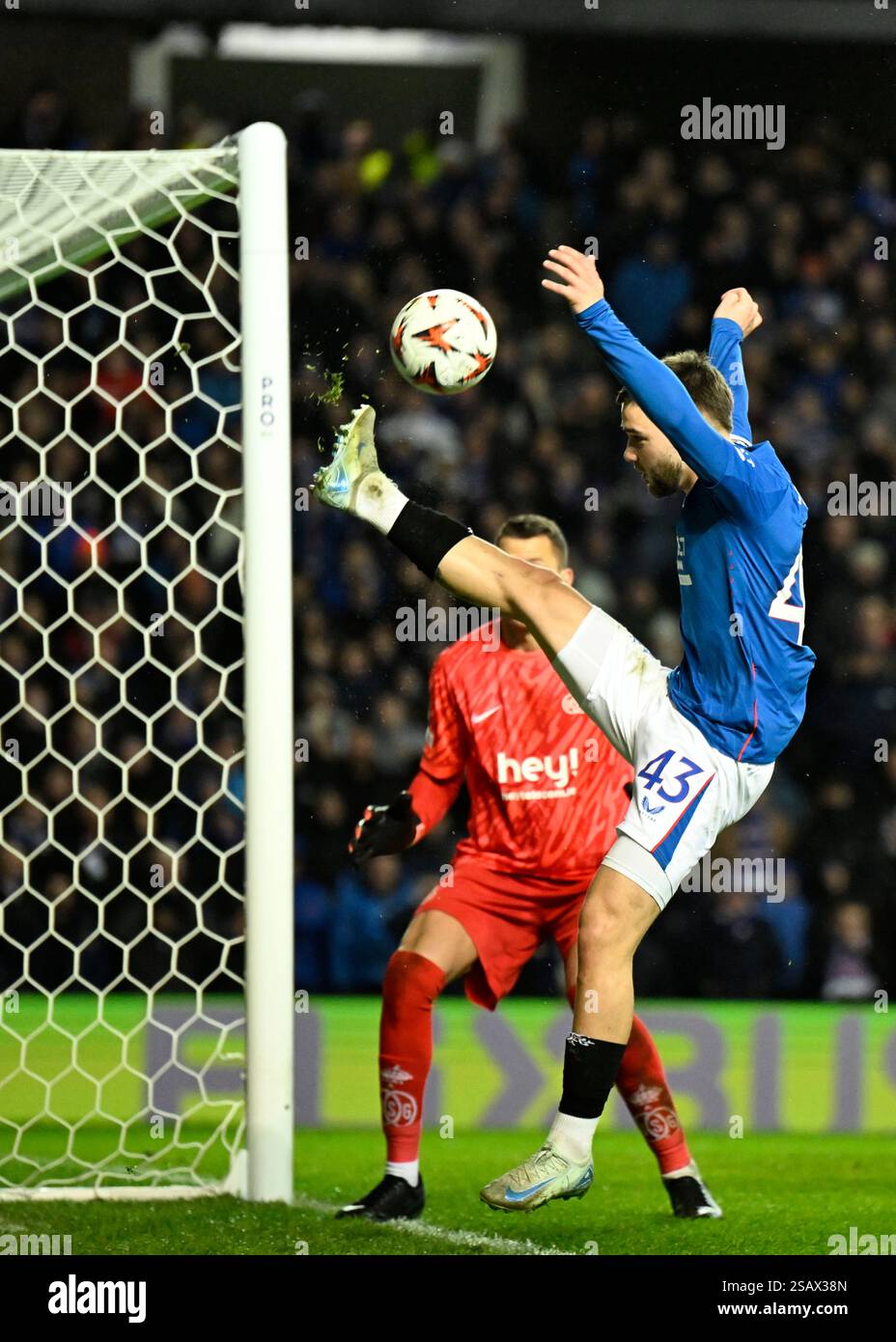 Glasgow, UK. 30th Jan, 2025. Nicolas Raskin of Rangers during the UEFA ...