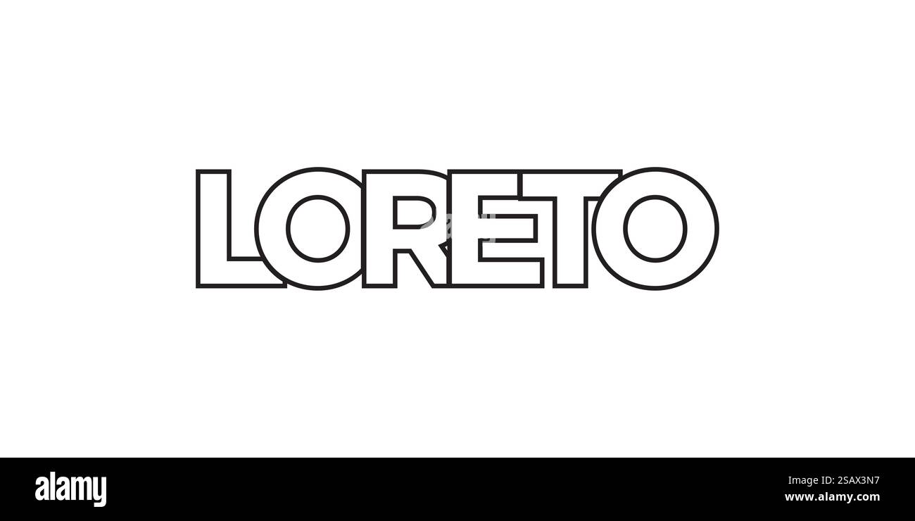 Loreto In The Mexico Emblem For Print And Web Design Features Geometric Style Vector
