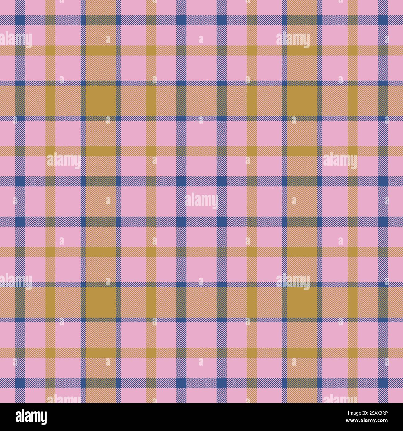 Plaid seamless pattern in pink. Check fabric texture. Vector textile ...