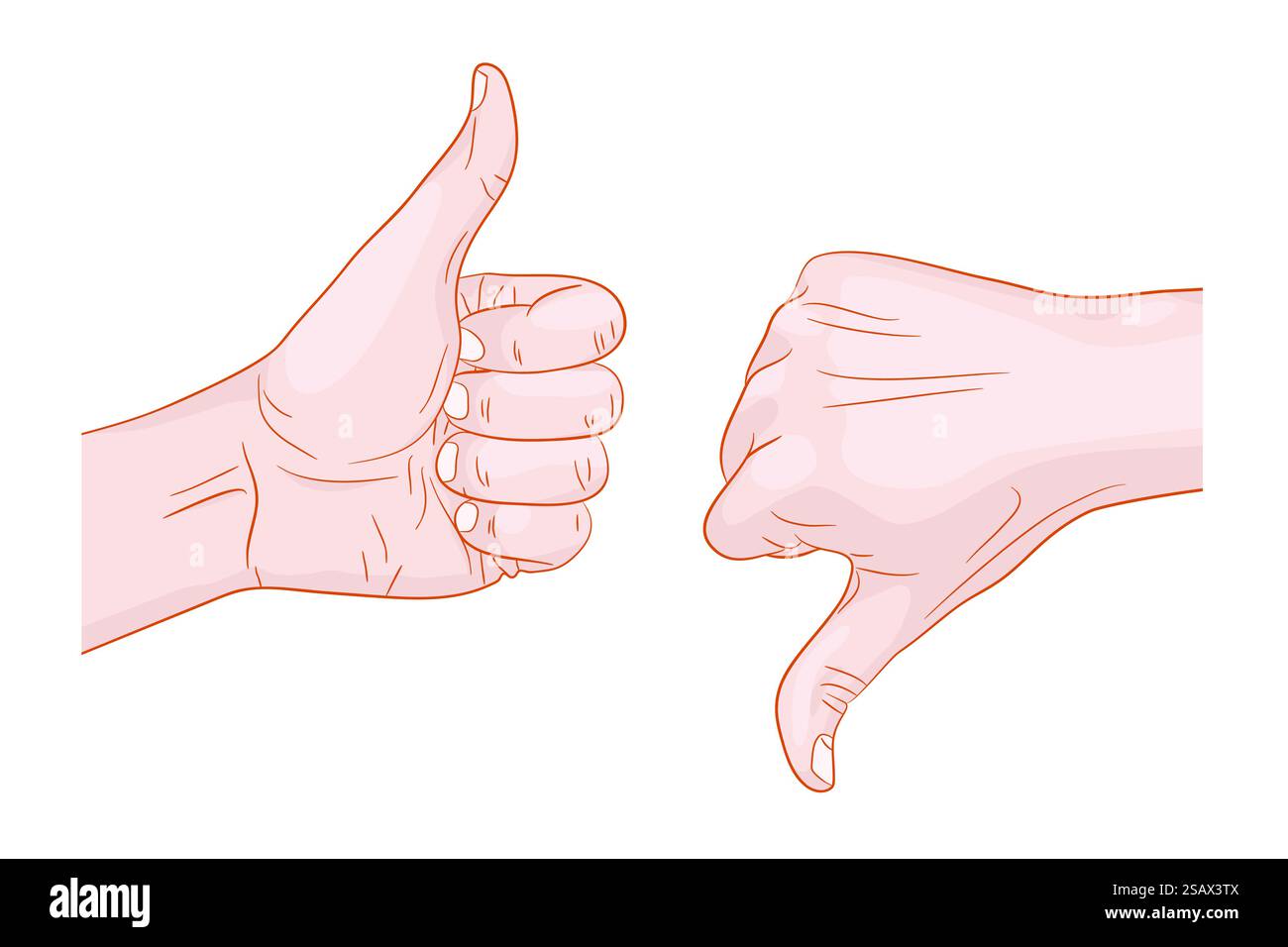 thumb up thumb down vector illustration. thumb up thumb down Stock ...