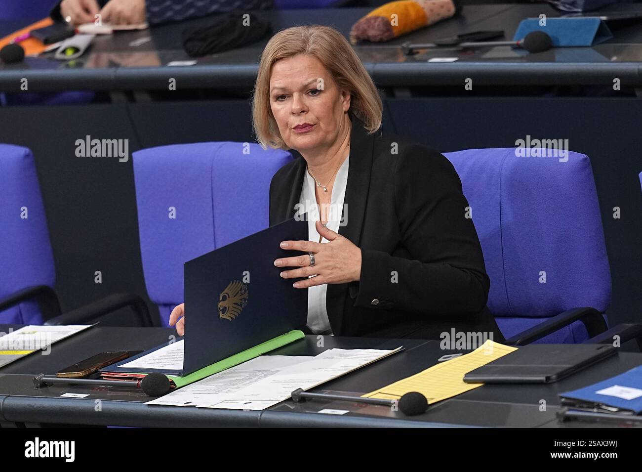 Berlin, Germany. 31st Jan, 2025. Nancy Faeser (SPD), Federal Minister ...