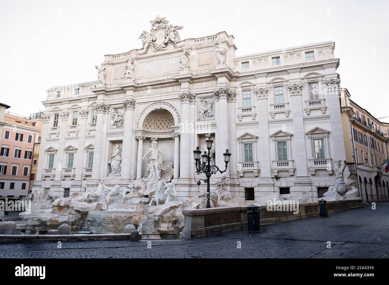 The Trevi Fountain in Rome, showcasing its grand baroque architecture ...