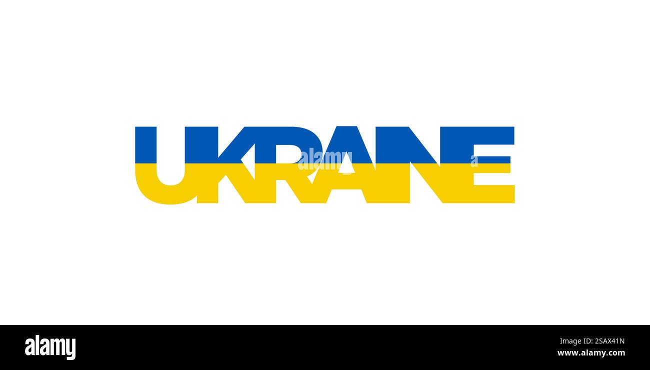 Ukraine emblem. The design features a geometric style, vector ...