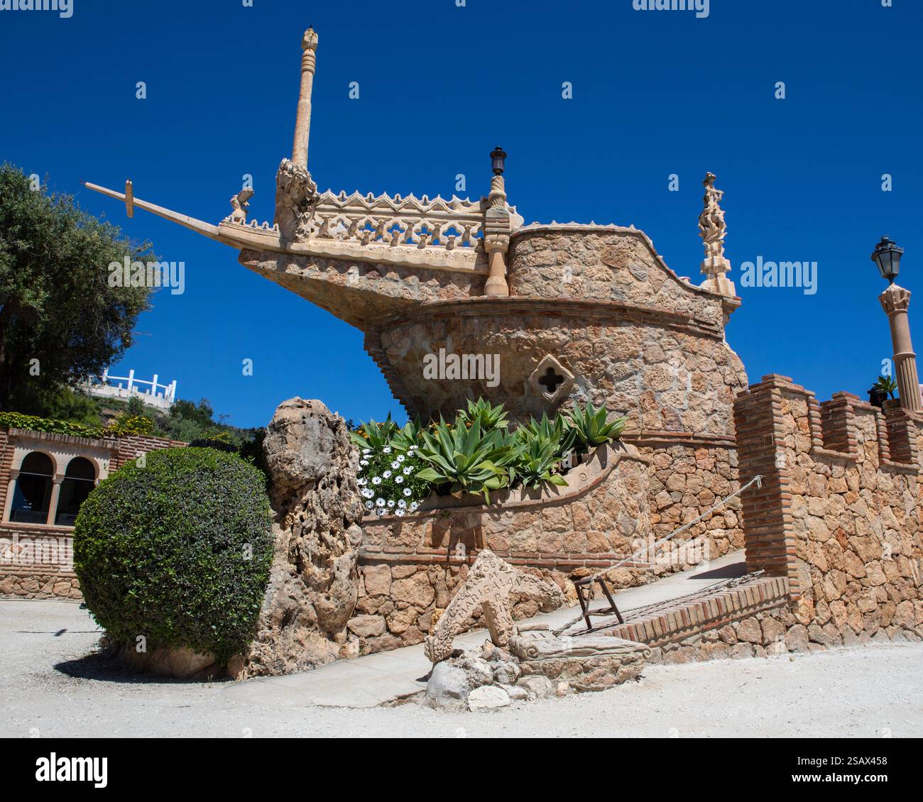 Part of the stunning Castillo de Colomares, or Colomares Castle in ...