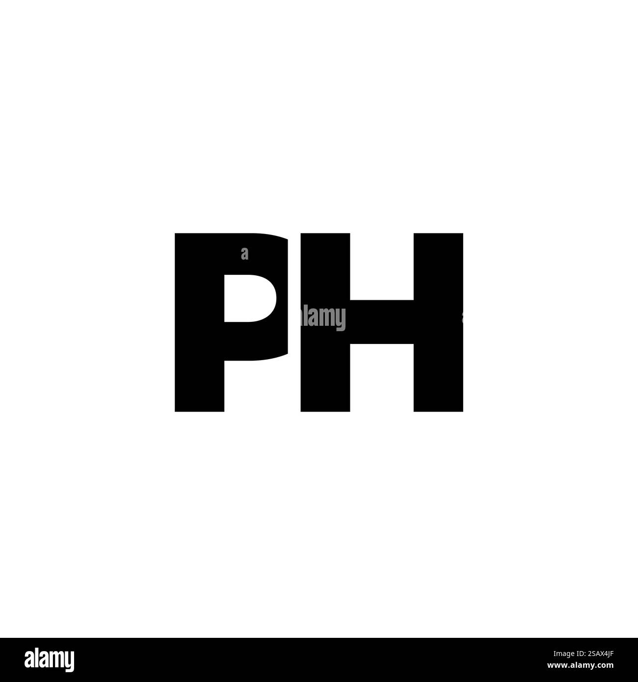 Trendy letter P and H, PH logo design template. Minimal monogram ...