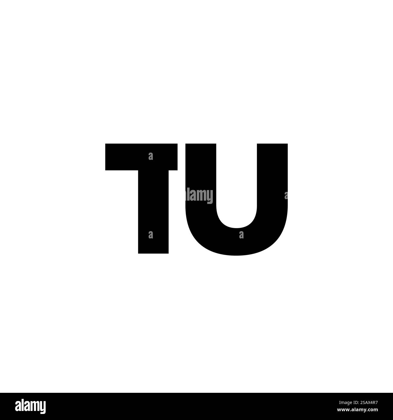 Trendy letter T and U, TU logo design template. Minimal monogram initial based logotype for ...