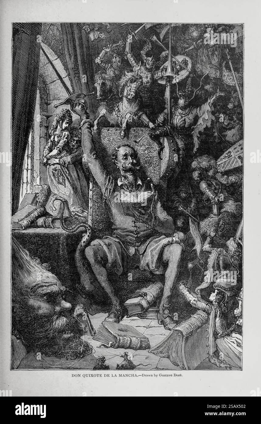 DON QUIXOTE DE LA MANCHA. by Gustave Dore. The Spaniards DESCENT FROM ...