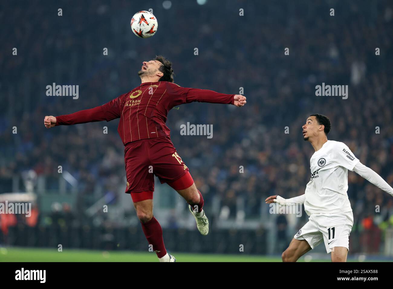Rome, Italy. 30th Jan, 2025. (L/R) Mats Hummels of Roma and Hugo ...