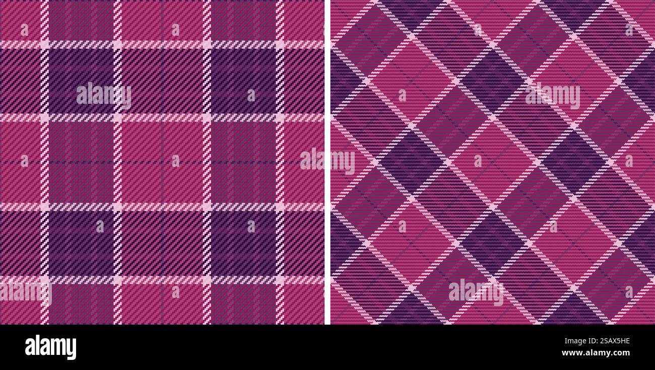 Tartan fabric pattern of check seamless background with a plaid vector ...