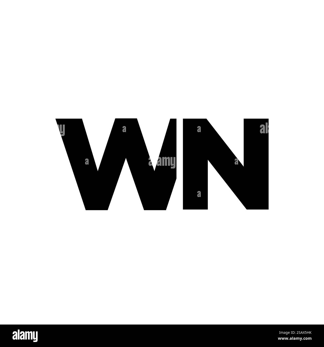 Minimal w n logo hi-res stock photography and images - Alamy