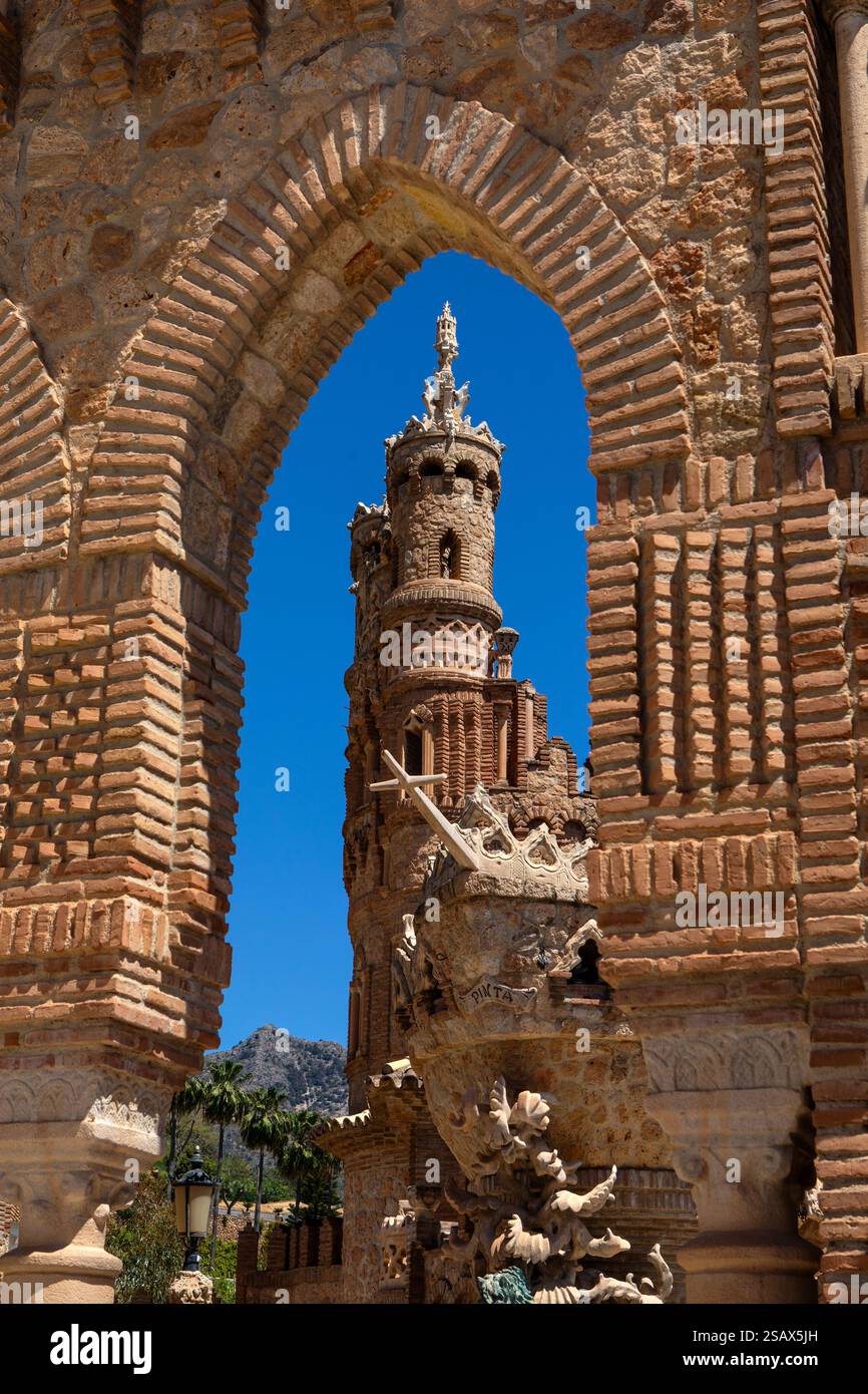 View of the stunning Castillo de Colomares, or Colomares Castle in ...