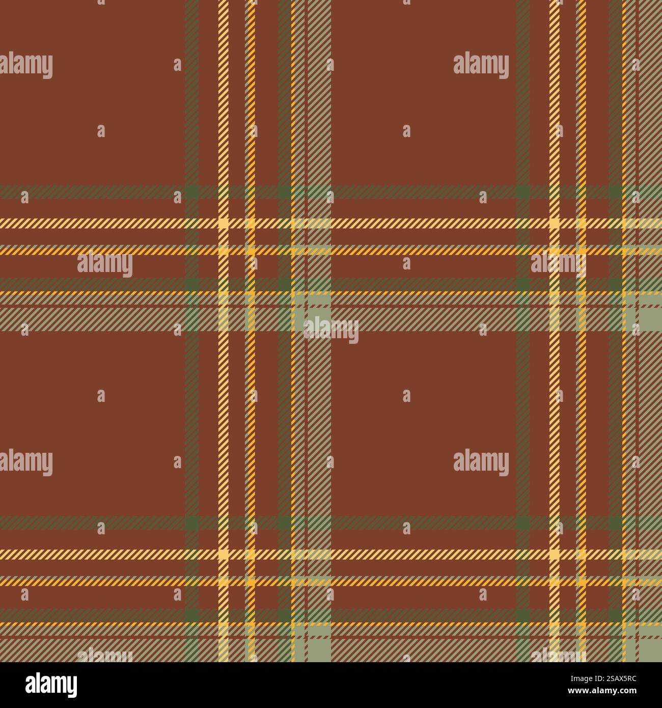 Plaid seamless pattern in orange. Check fabric texture. Vector textile ...