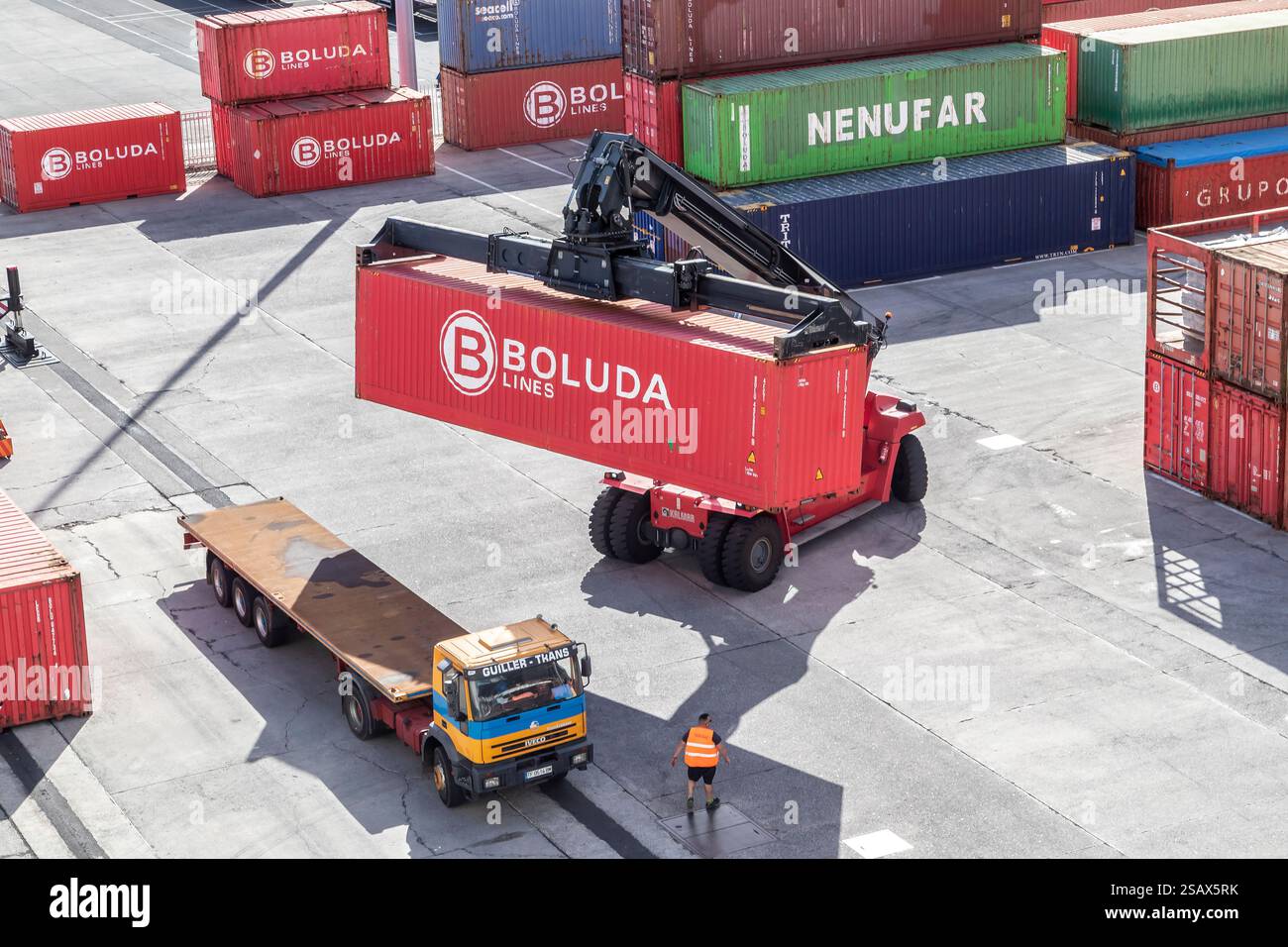 Cargo bulk container trucks hi-res stock photography and images - Alamy