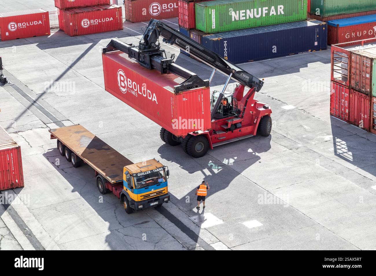 Cargo bulk container trucks hi-res stock photography and images - Alamy