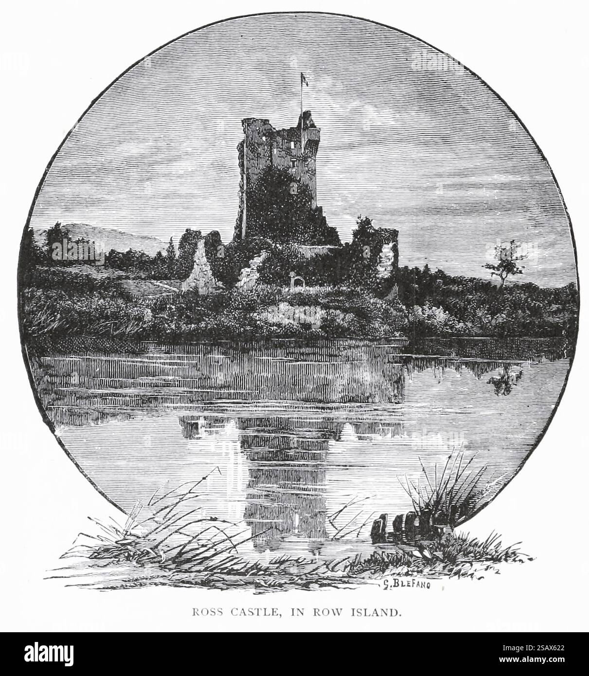 Ross Castle in Row Island The Celts from volume 3 of Ridpath's ...